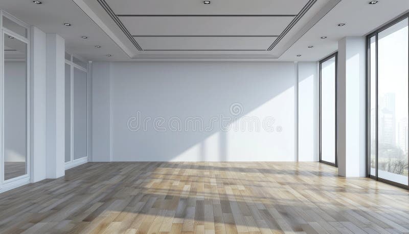 A Large, Empty Room with a Lot of Natural Light by AI Generated Image ...