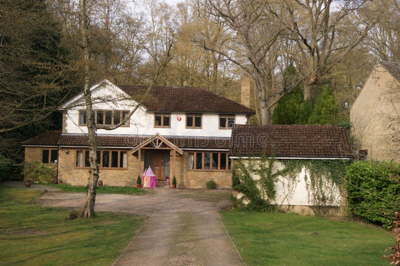 Large English House stock image. Image of nice, gate - 18970587