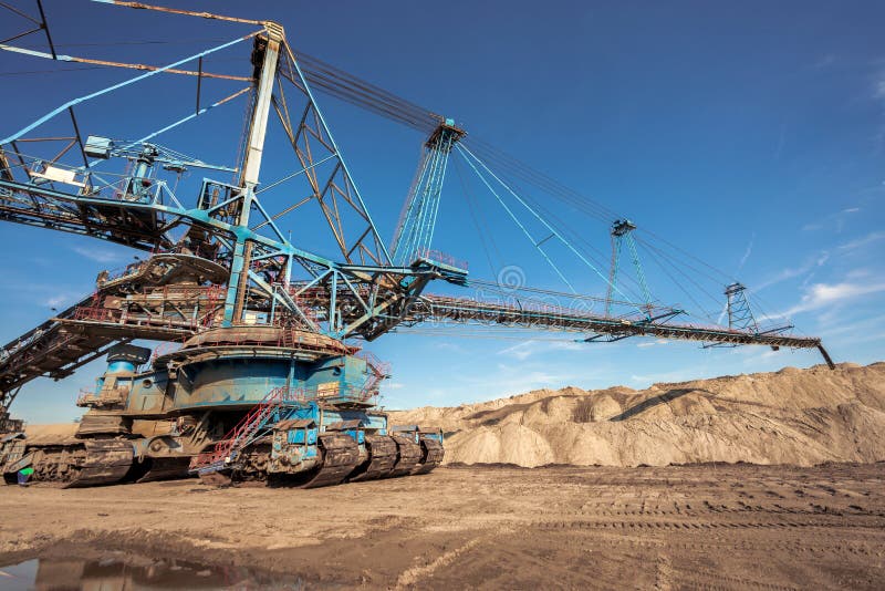 Large Excavator Machine in the Mine Stock Photo - Image of metals ...
