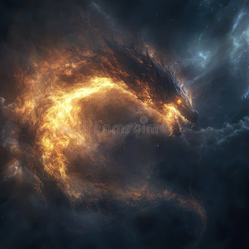 Large Explosion Creating a Dramatic Display of Fire and Smoke in the ...