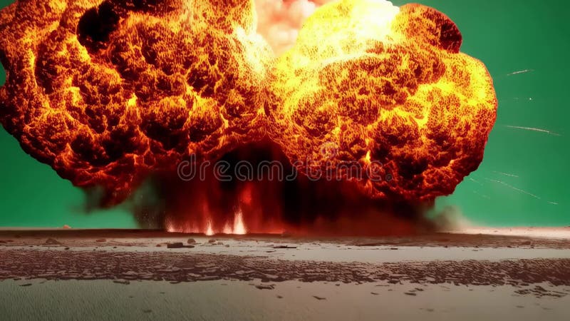 Massive Explosive Blast with Smoke and Flames Stock Footage - Video of ...
