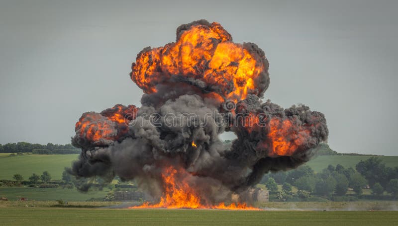 Large explosion stock photo. Image of fireball, explosive - 11738866
