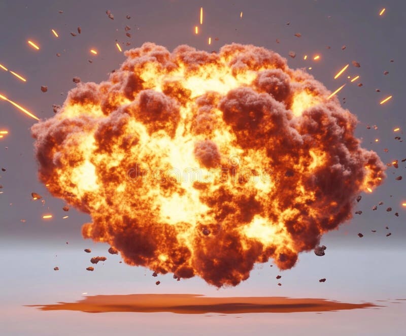 Massive Explosion with Fiery Cloud and Debris during a Controlled ...