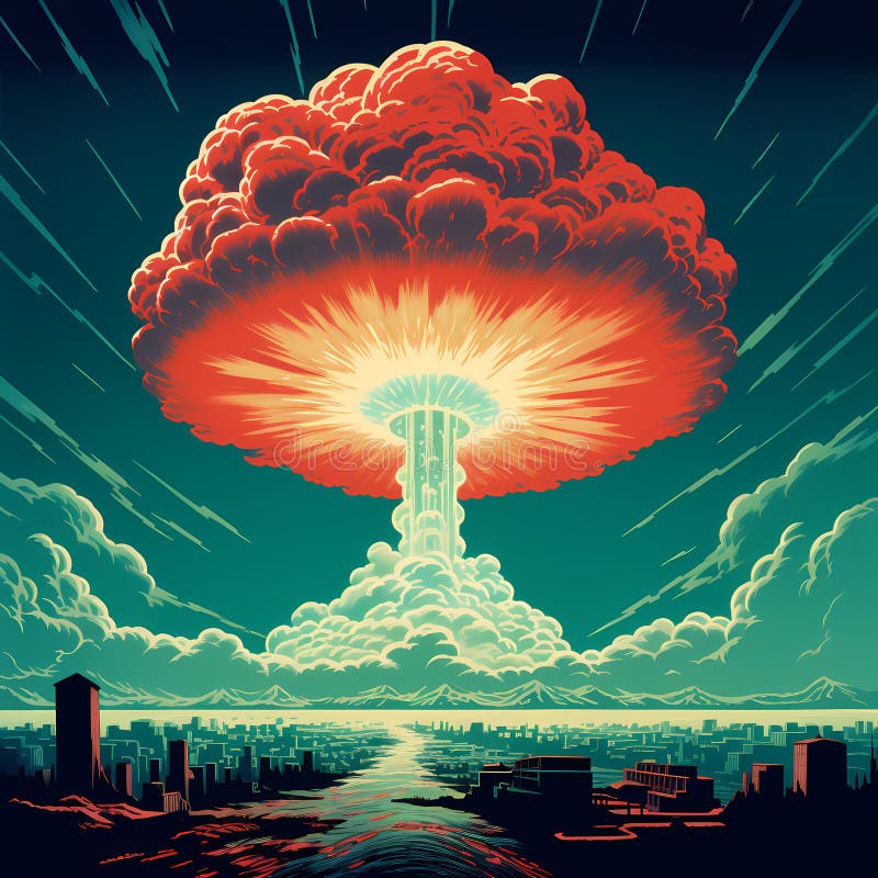 A Large Explosion in the Sky, Nuclear Explosion Mushroom Cloud Fallout ...