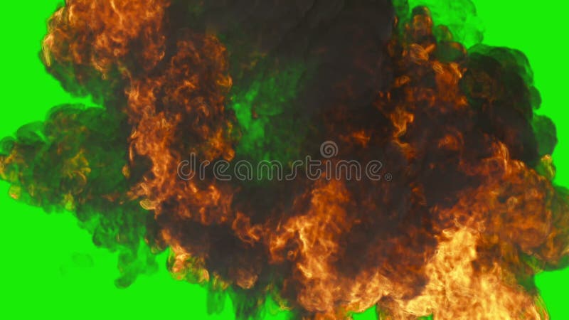 Large Explosion Transition, Green Screen Chromakey Stock Footage ...