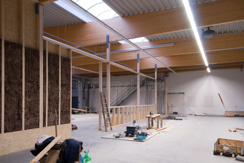 Large Factory Building is Converted into a Warehouse Stock Image ...