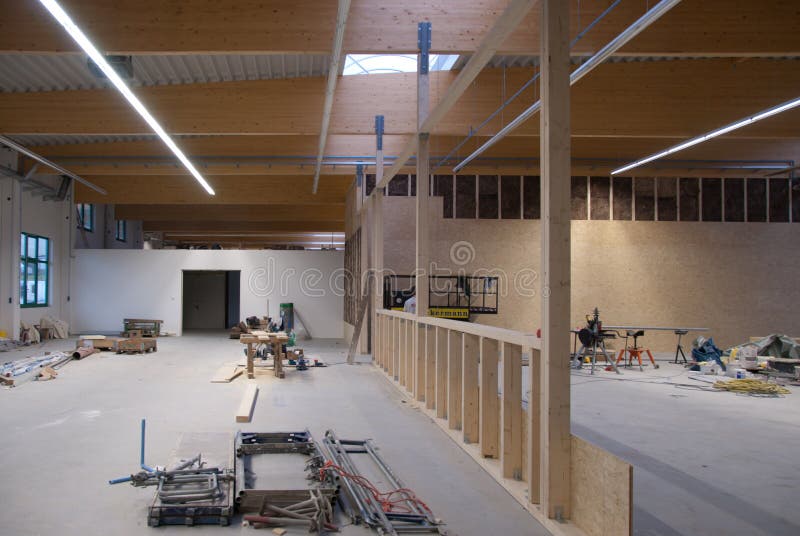 Large Factory Building is Converted into a Warehouse Stock Photo ...