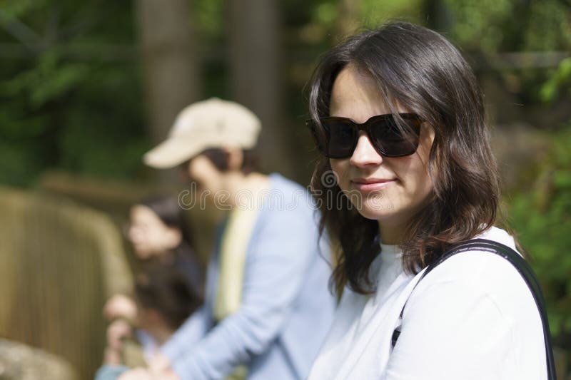 A Large Family of Different Ages on Active Recreation in a Summer Park ...