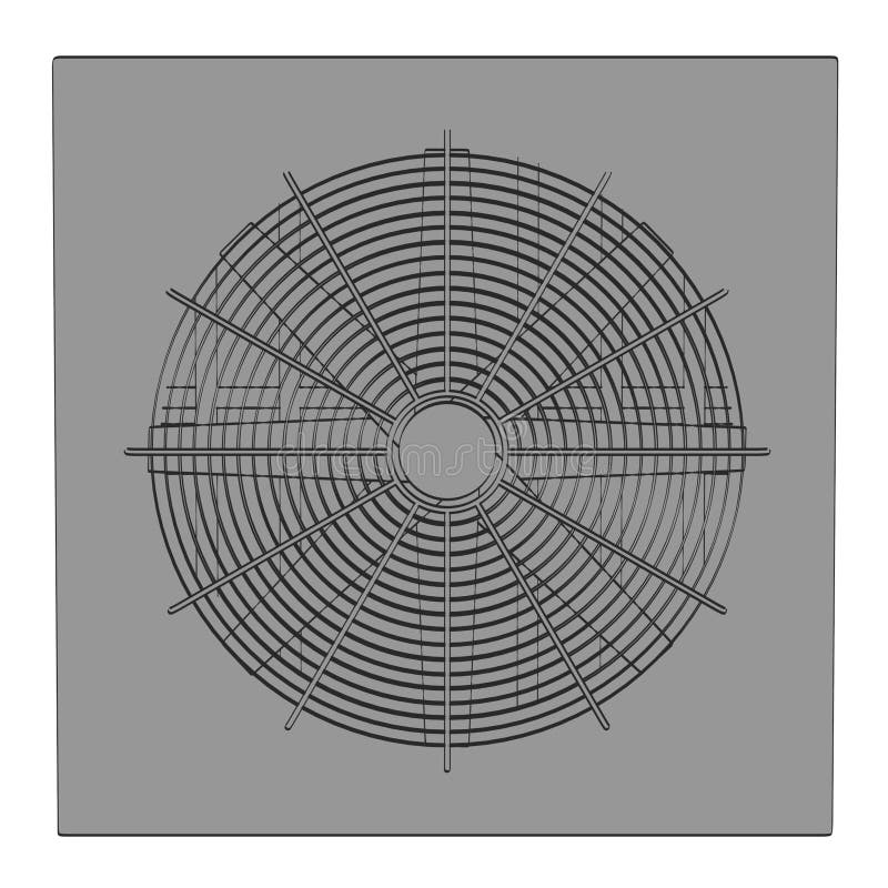 Large fan stock illustration. Illustration of airfan - 70186207