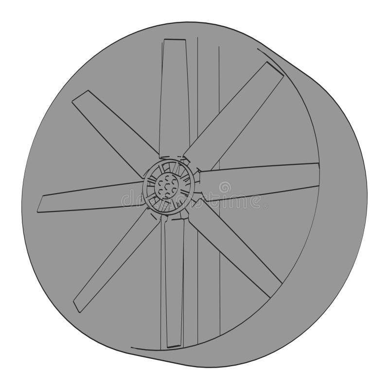 Large fan stock illustration. Illustration of electric - 70493365
