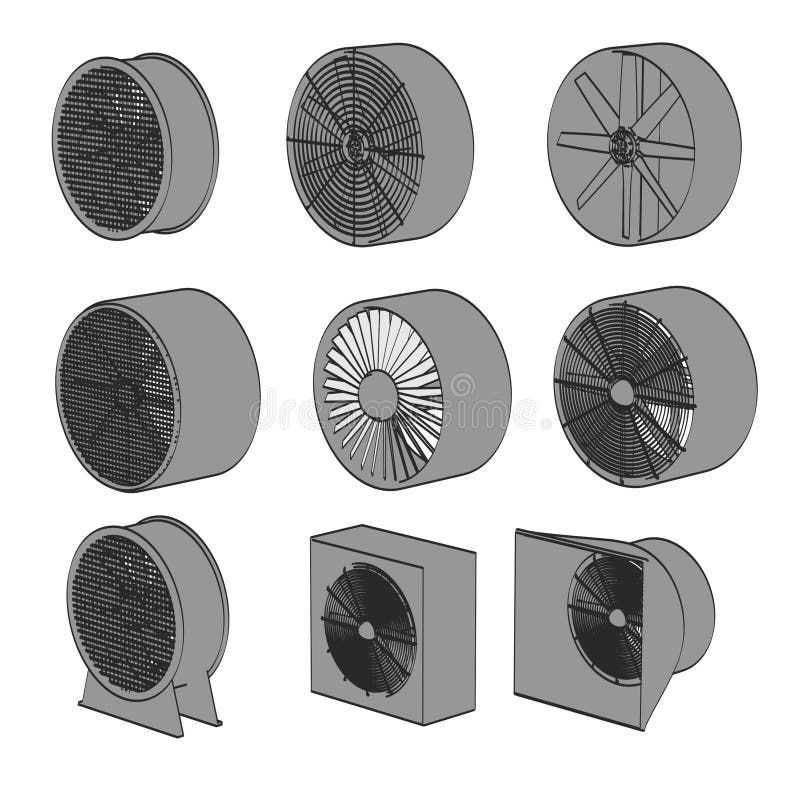 Illustration of large fan stock illustration. Illustration of ...