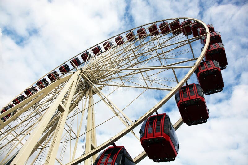 Large ferris wheel stock photo. Image of funfair, bright - 15467978