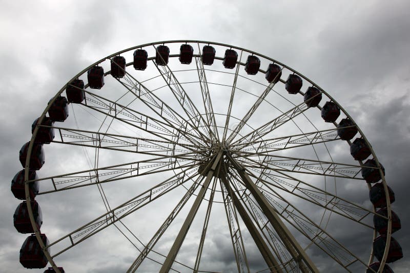 Large ferris wheel stock image. Image of action, leisure - 15868955