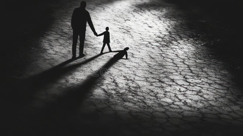 Giant and Diminishing Figures Stock Illustration - Illustration of ...