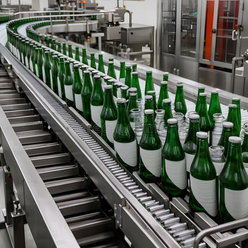 Large Filling System in the Beverage Industry, AI-generated Stock ...