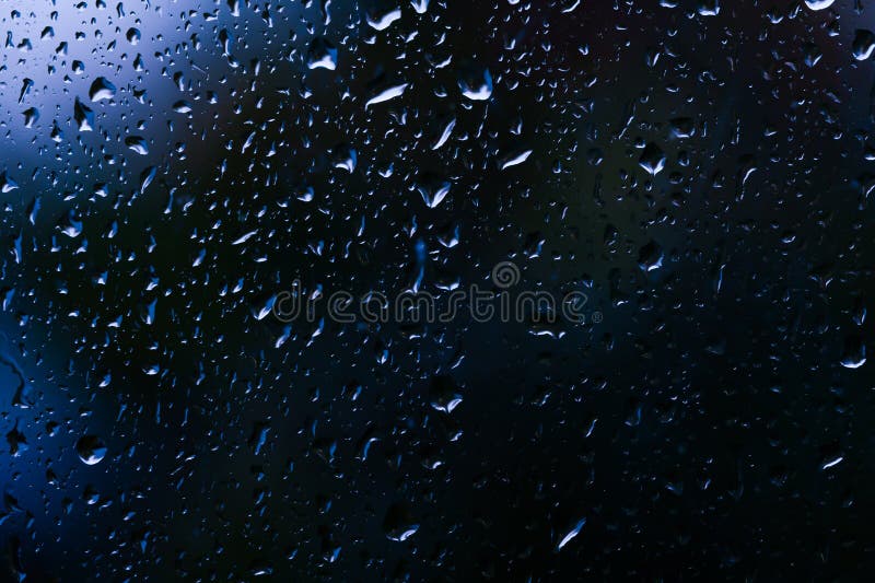 Large and Fine Water Drops on Glass. Stock Photo - Image of nature ...