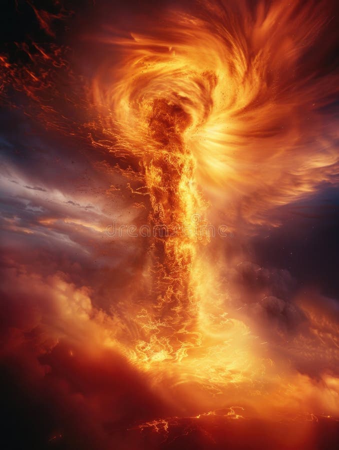 Large fireball in sky stock image. Image of celestial - 374824693