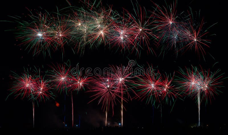 Large Firework display stock image. Image of celebration - 103351689