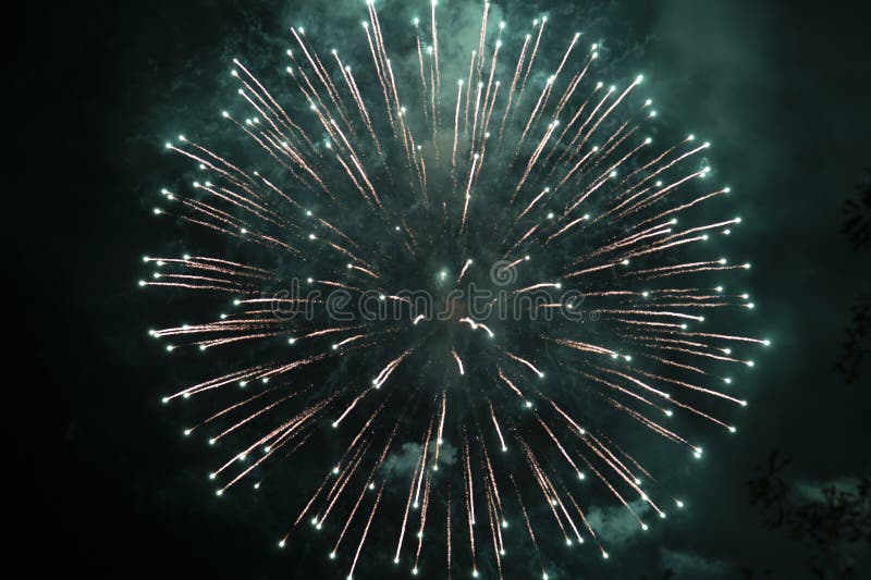 Colorful Firework on Independence Day. Stock Image - Image of contrast ...