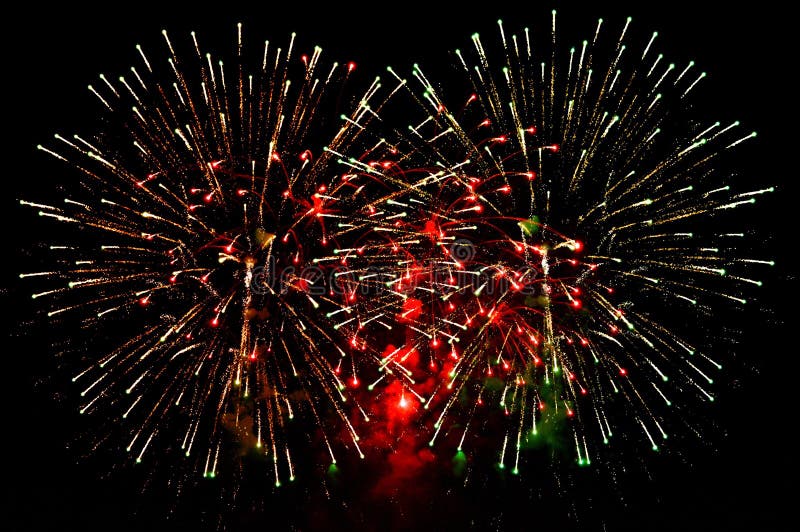 Large Fireworks Display Event for Background Stock Image - Image of ...