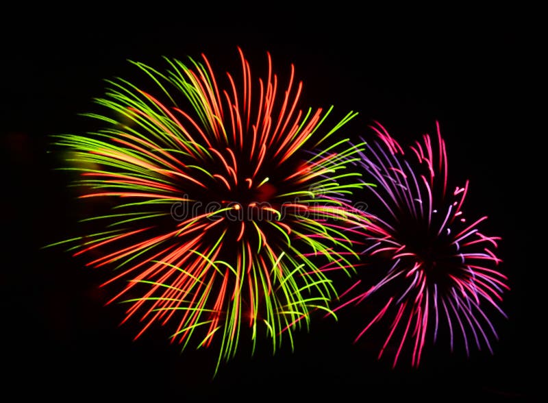 Large Professional Fireworks Display Stock Photo - Image of background ...