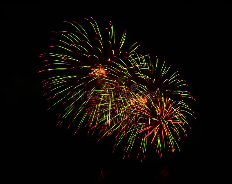 A Large Fireworks Display Event. Stock Photo - Image of celebrations ...