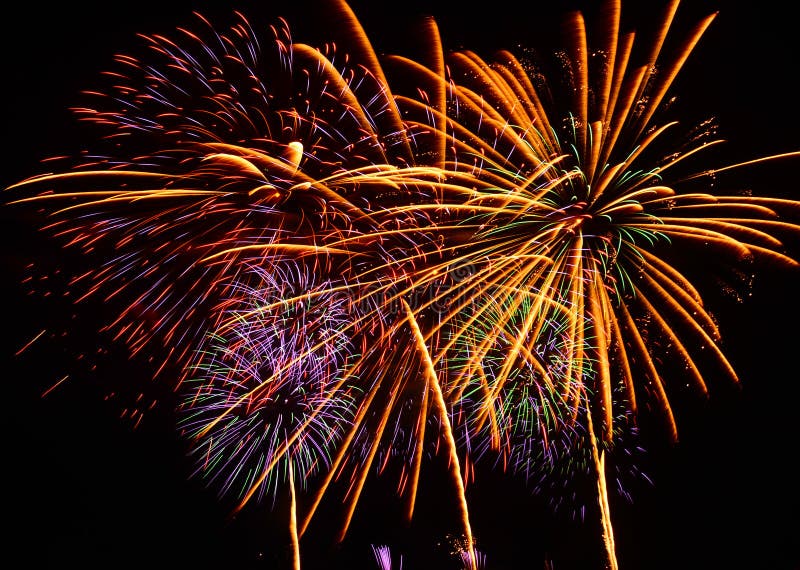 A Large Fireworks Display Event. Stock Image - Image of flash, november ...