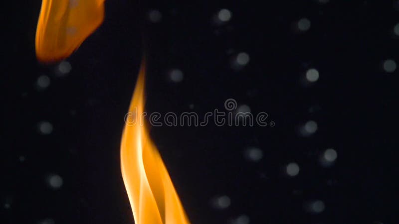 Large Flame of Fire through Water Bubbles with a High Frame Rate. Stock ...