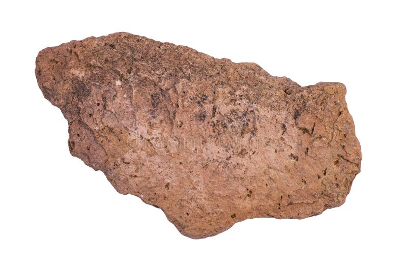 Large Flat Sandstone Stone Isolated on White Stock Image - Image of ...