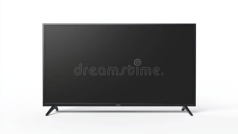 Large Flat Screen Television on a Simple White Background Displayed in ...