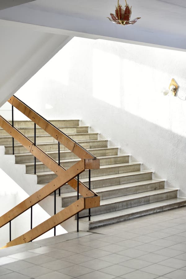 Large Flight Stairs Building Sunny Staircase Stock Photos - Free ...