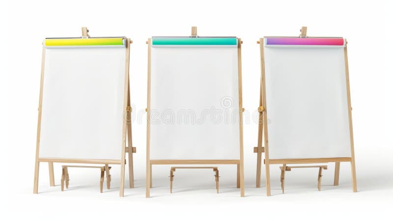 Large Flip Chart Paper for Group Projects Stock Illustration ...