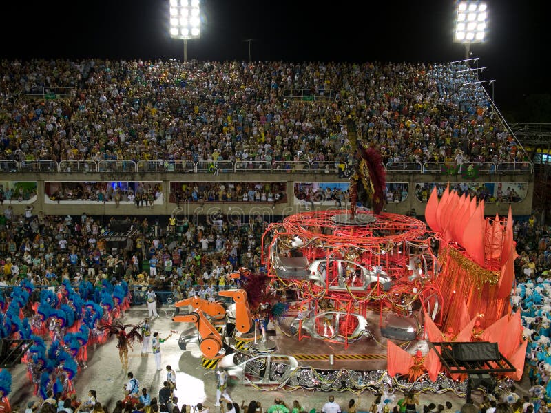 Large float, Rio Carnival. editorial image. Image of greatest - 4545265