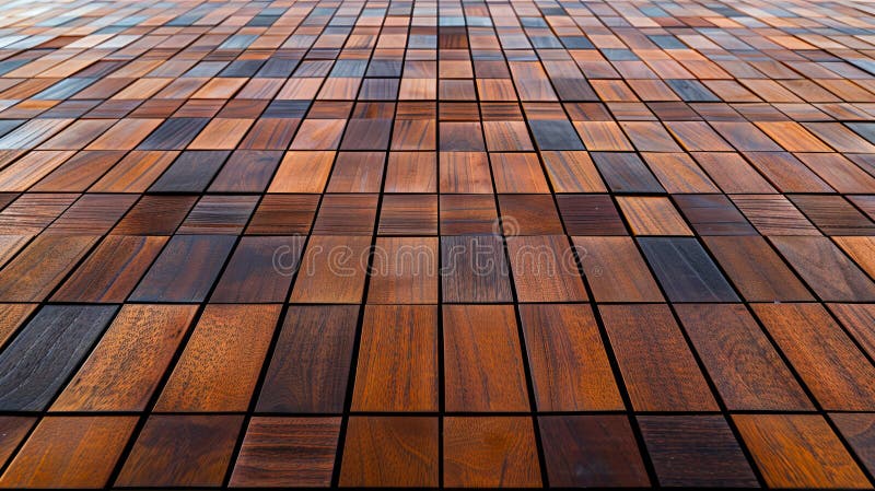 A Large Floor Made of Wood Tiles Stock Photo - Image of hardwood, tile ...