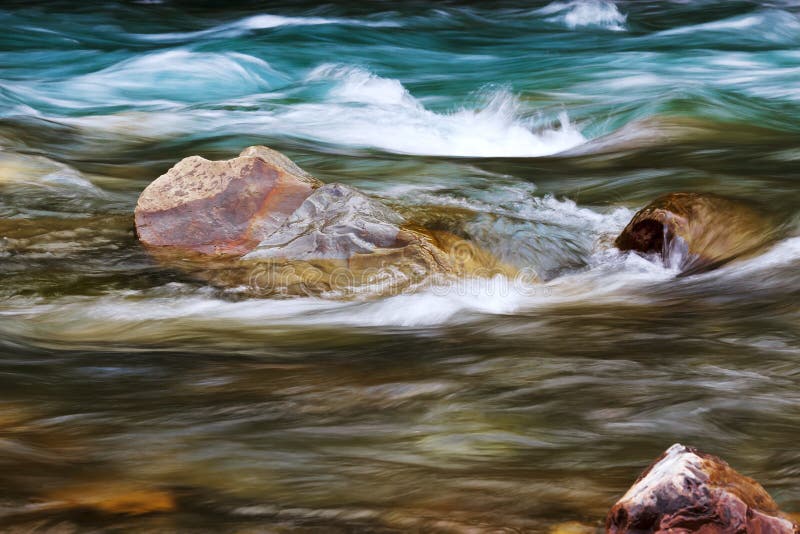 Large flow of the river stock image. Image of spring - 56417309