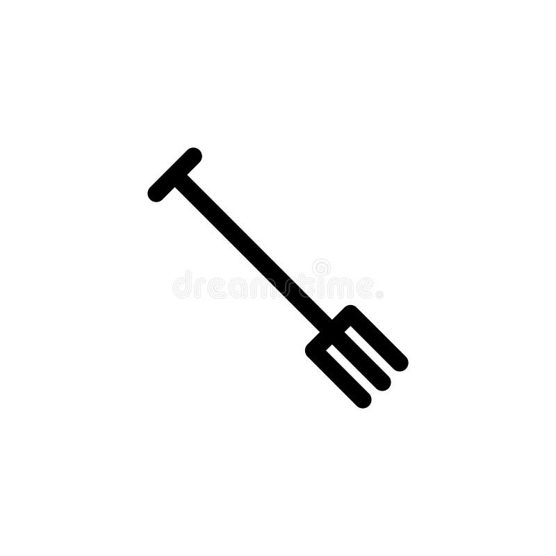 Large Fork Icon stock vector. Illustration of handle - 173077748