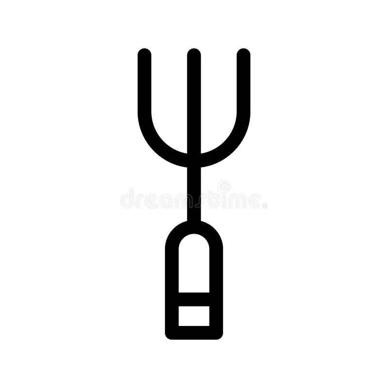 Large Fork Icon Vector Symbol Design Illustration Stock Vector ...