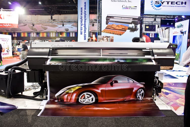 Large Format Digital Inkjet Printer - Seiko Editorial Stock Photo ...