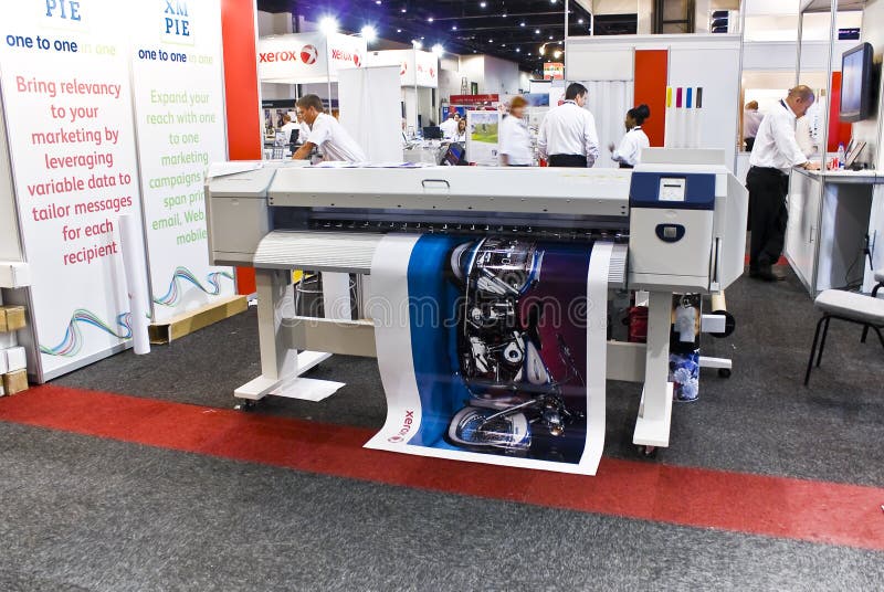 Large Format Digital Inkjet Printer - Xerox Editorial Stock Photo ...