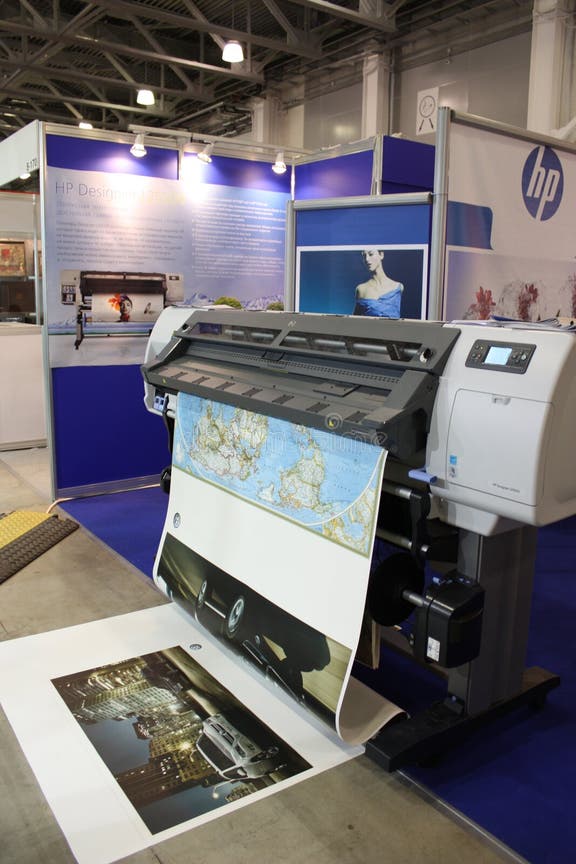 Large Format Digital Printer - Hewlett-Packard Editorial Image - Image ...