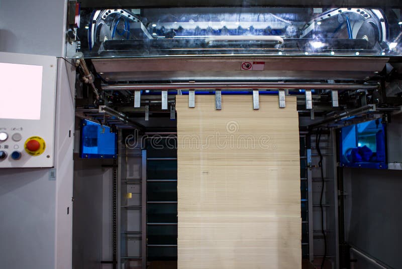 Large Format Digital Printing Machine Stock Image - Image of equipment ...