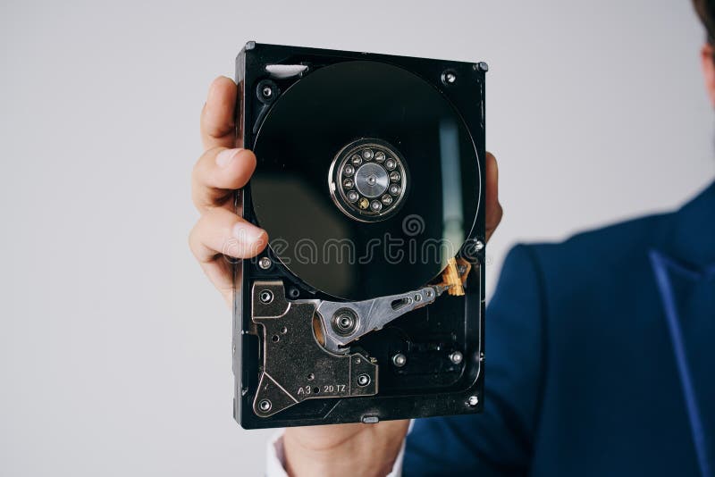 Large Format Hard Disk Information Service Technology Stock Image ...