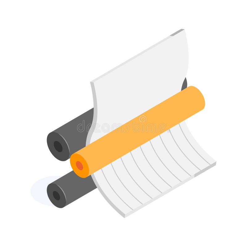 Large Format Paper Roll Printer for Banners or Technical Drawings Stock ...