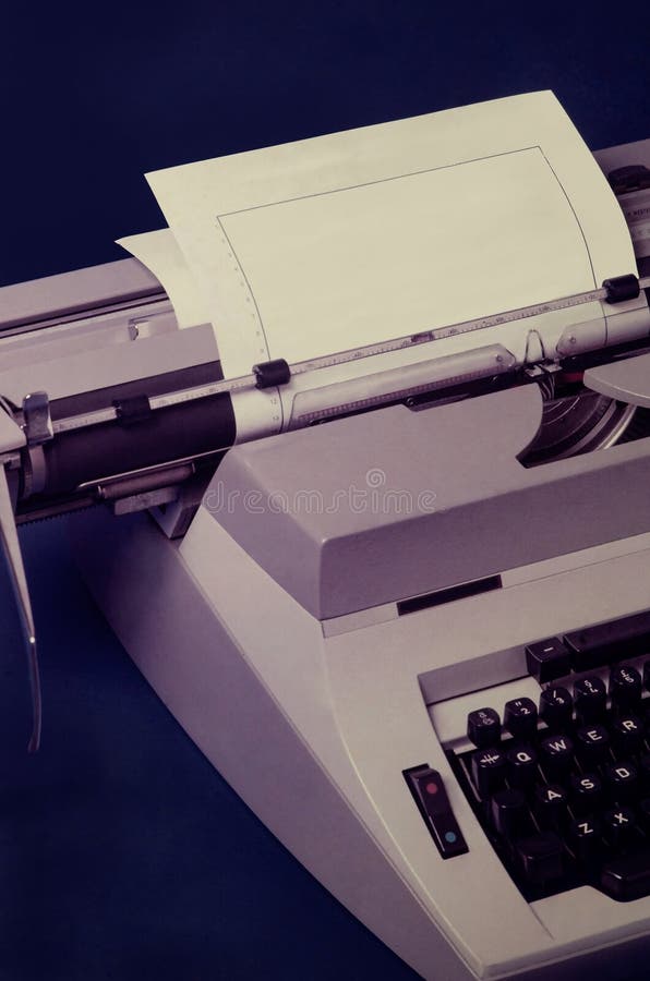 Typewriter Used by the Press in the 1970s. Stock Image - Image of ...