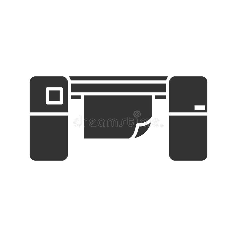 Large Format Printer Linear Icon Stock Vector - Illustration of ...