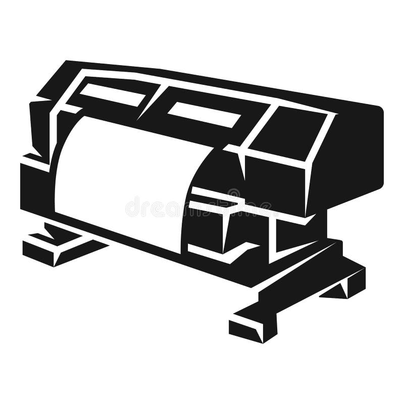 Large Format Printer Icon, Simple Style Stock Vector - Illustration of ...