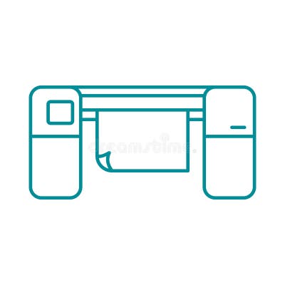 Outline Large Format Printer Stock Illustrations – 301 Outline Large ...