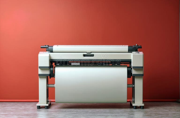 Large Format Printer Plotter Device Mockup Showcasing Versatile ...