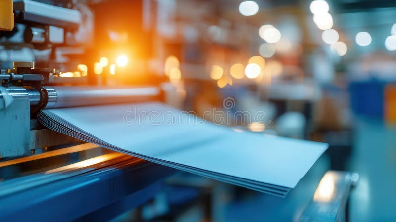 Large Format Printer Processing Signage at High Speed in a Printing ...