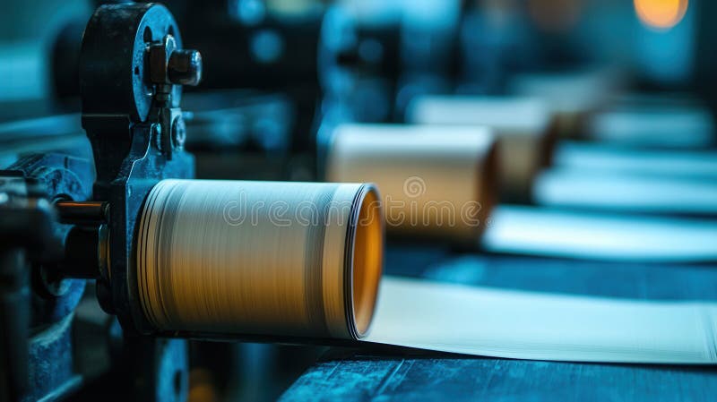 Large Format Printer Processing Signage at High Speed in a Printing ...